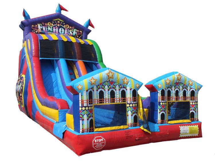 Carnival Fun House Double Slide - AZ Inflatable Events