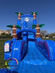 Blue Hurricane Waterslide - AZ Inflatable Events