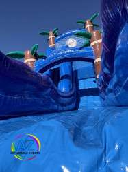 Blue Hurricane Waterslide - AZ Inflatable Events