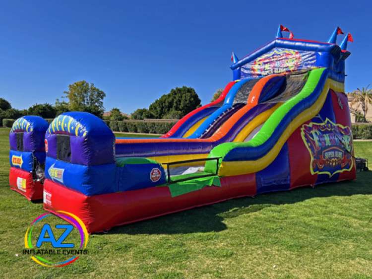Carnival Fun House Double Slide - AZ Inflatable Events