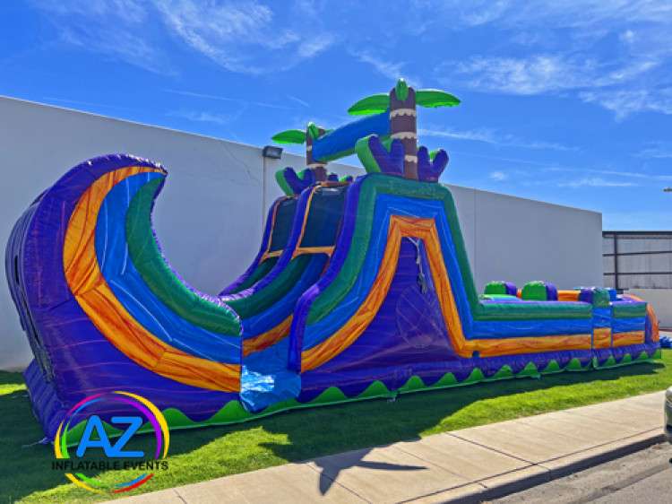 Radical Rampage Tropical Water Obstacle Course - AZ Inflatable Events