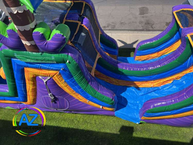 Radical Rampage Tropical Water Obstacle Course - AZ Inflatable Events