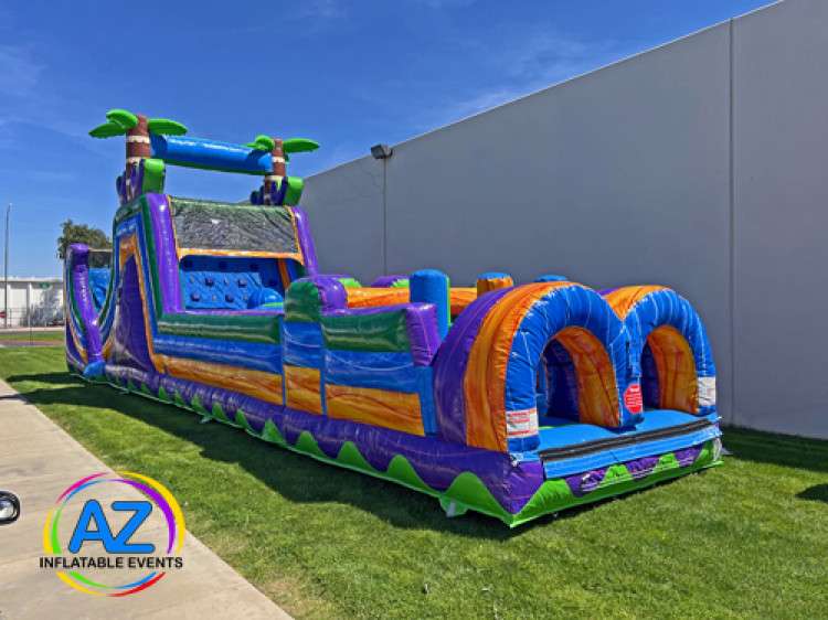 Radical Rampage Tropical Water Obstacle Course - AZ Inflatable Events