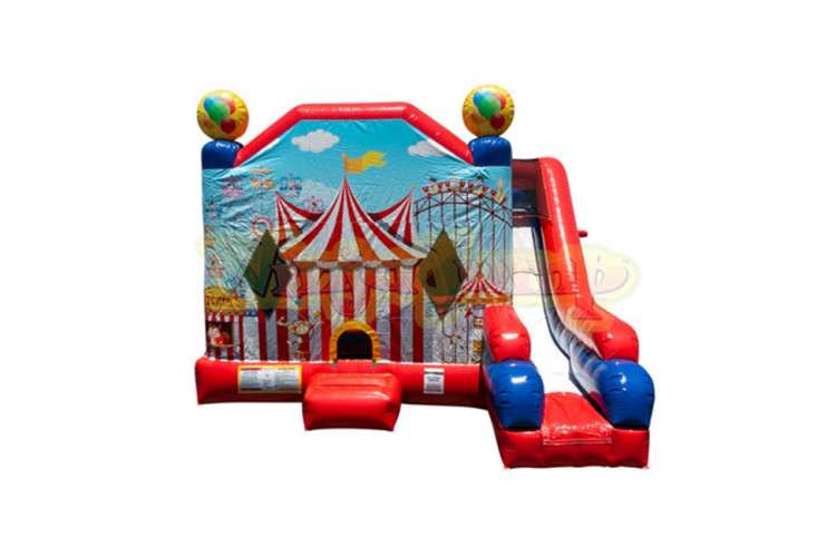 Carnival Fun 7n1 Slide Bounce House Combo - AZ Inflatable Events